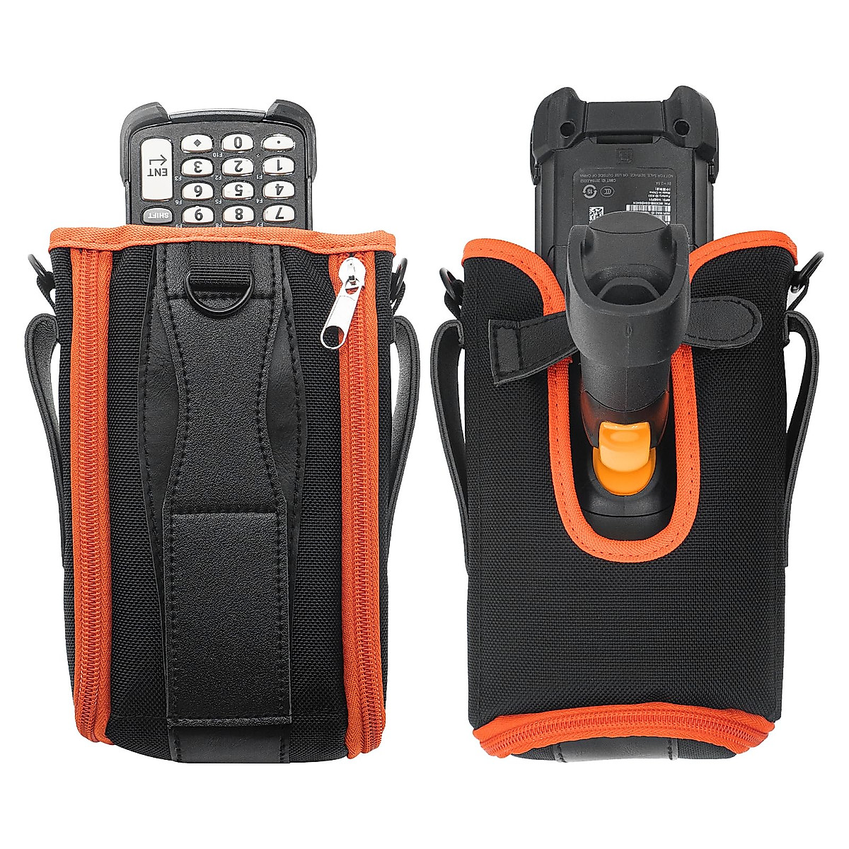 Shoulder Belt Carrying Case Holster for Symbol MC9000 MC9060 MC9090 MC9100, MC9190 MC9200 MC92N0 Handheld Android PDA Phone Barcode Scanner,Orange(SG-MC9121112-01R)