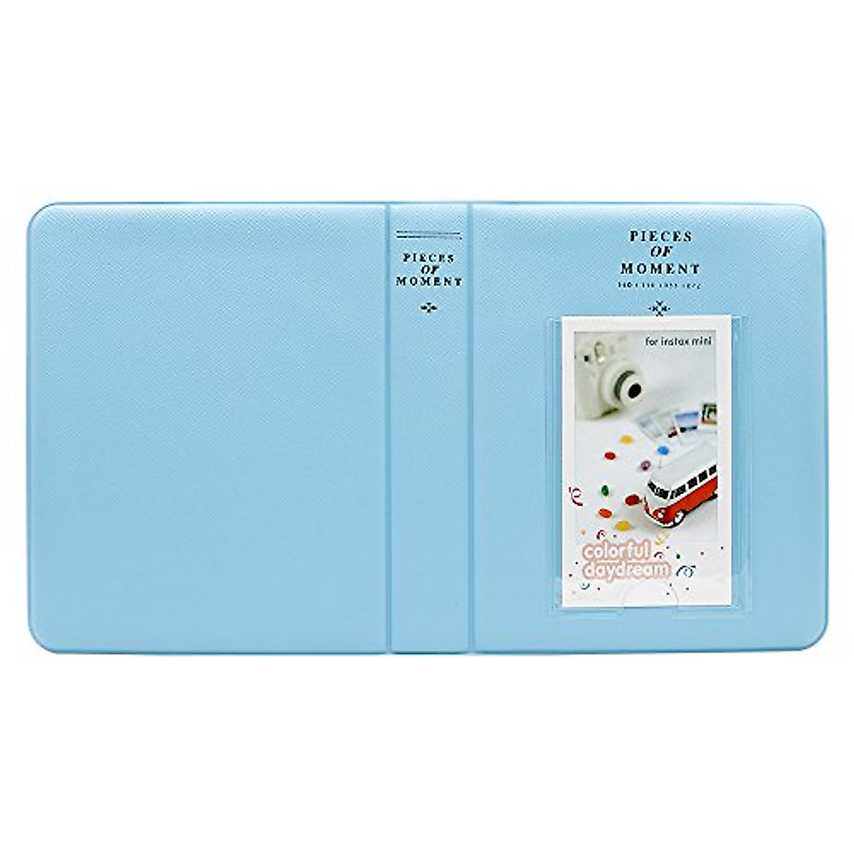 Ablus 64 Pockets Mini Photo Album for Fujifilm Instax Mini 7s 8 8+ 9 25 26 50s 70 90 Instant Camera & Name Card (Blue n)