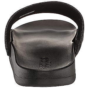 adidas Unisex Adilette Comfort Slide Sandal, Core Black/Preloved Yellow/Core Black, 15 US Men