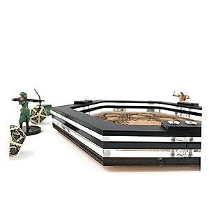 C4Labs Mini Personal Size Gaming Celtic Knot Design Dice Tray, Black, Wood, Acrylic, Stainless Steel