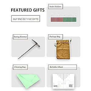 Hluru Resin Ocean Blue Kalimba | New 17 Key Whale Flat Board Thumb Piano No Screen Birthday Music Gifts