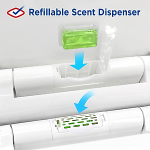 Clorox Elongated Scented Plastic Toilet Seat with Easy-Off Hinges