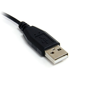 StarTech.com 1 ft / 30cm Micro USB Cable - A to Right Angle Micro B - USB Type A (M) - 90 Degree Micro-USB Type B (M) - Black (UUSBHAUB1RA)