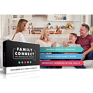 100 Conversation Cards for Kids - Engaging Questions & Conversation Starters - Family Card Games to Strengthen Parent-Child Relationship - Meaningful Topics for Dinner Table, Game Nights or Road Trips