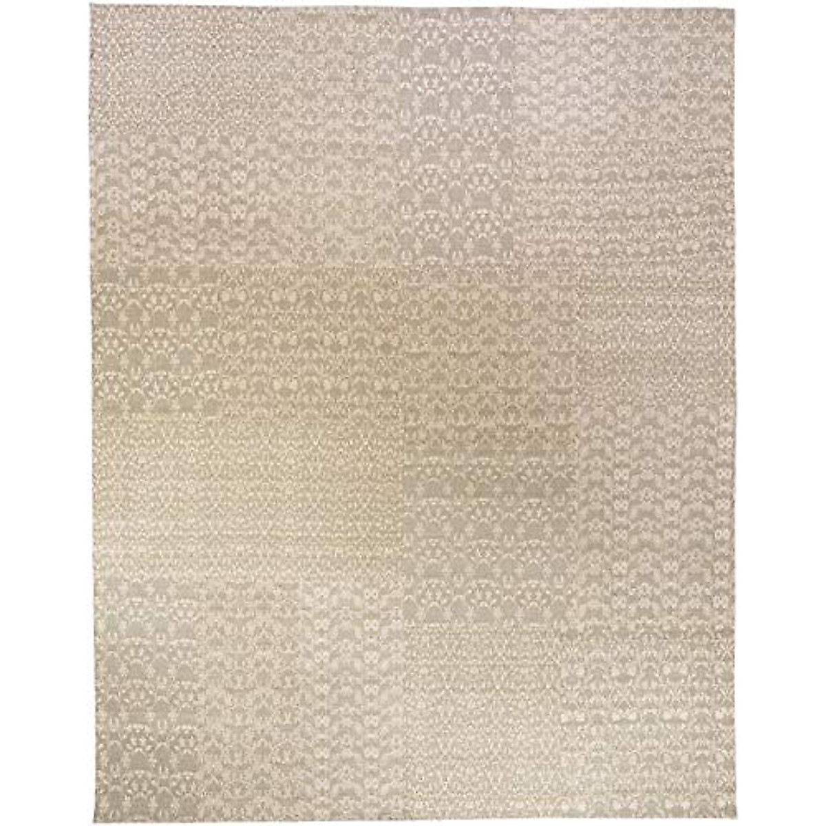 8' x 10' Modern Patchwork-Like MM Gray Hand Knotted Wool Rug - N10974 Doris Leslie Blau
