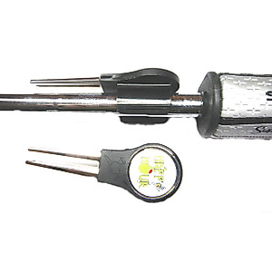 Putter Mounted Divot Tool and Ball Marker - Happy Hour
