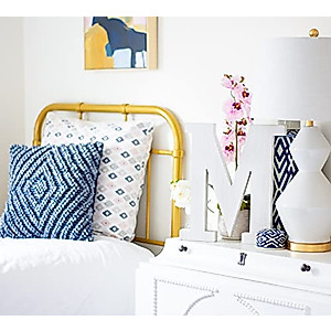 Large Wood Letter |Distressed White Wash | Alphabet Wall Décor | Monogram Letter | Alphabet Letters | Free Standing Letters | Wall Letters | Letter M