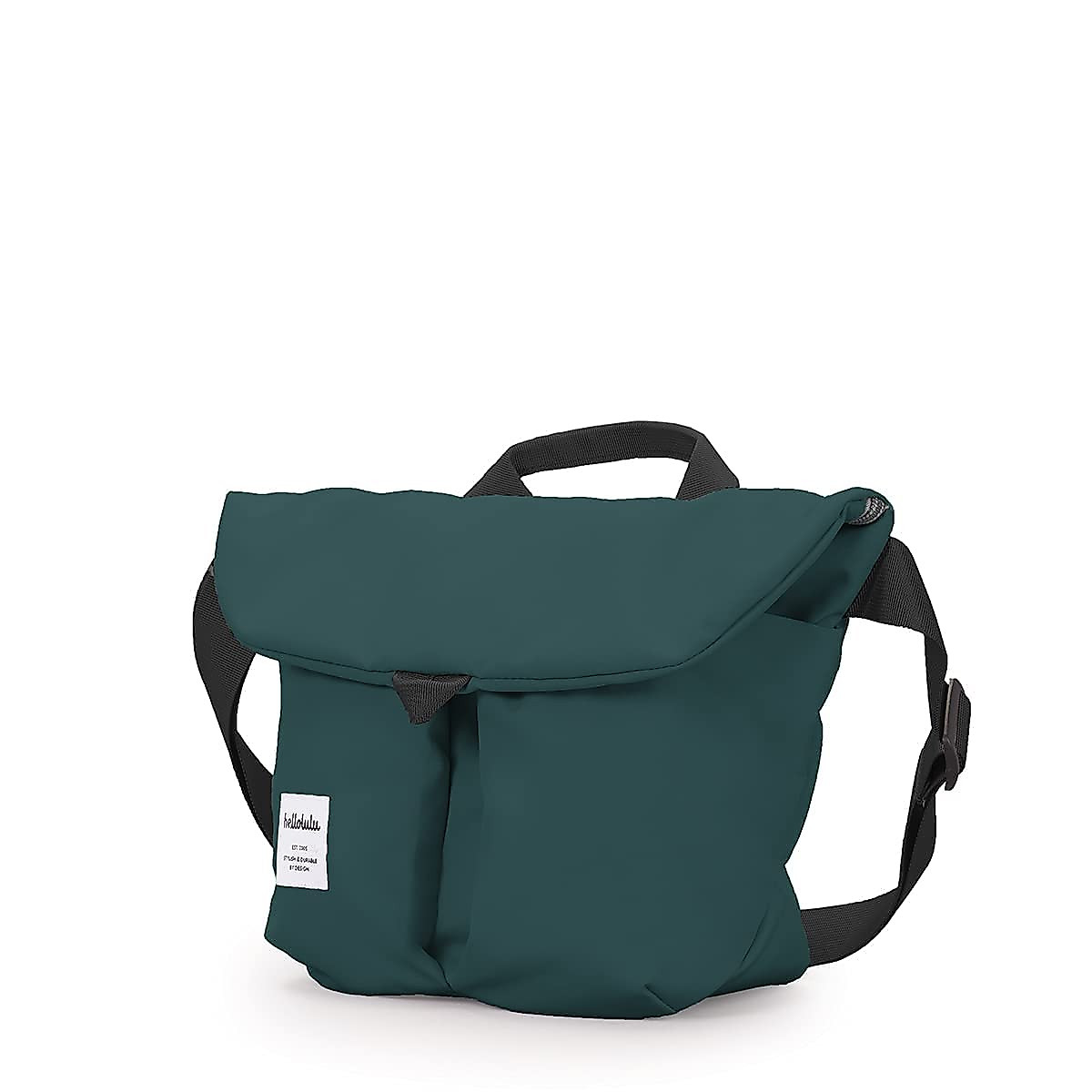 Hellolulu KASEN Magnetic Closure Classic Sling Crossbody Bag, Large Capacity Water Resistant Lightweight For Daily Use Travel Men Women, Teal