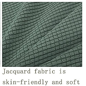 IMYOGI High Stretch Sofa Covers Jacquard Stylish Sofa Cover Machine Washable Anti Slip Couch Covers Solid Color Sofa Slipcovers Sofa Cover for Living Room -Blue-4 Seater(235-300cm)