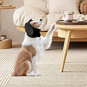 XJKLBYQ Dog Ear Muffs Noise Protection Noise Cancelling Headphones for Dogs, Dog Earmuffs, Dog Ear Plugs for Dog Ear Protection Winter Dog Wrap with Drawstring Fixing L