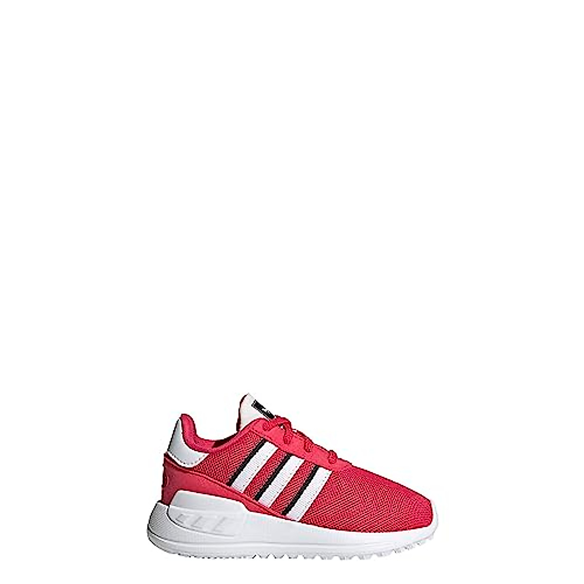 adidas Originals Kids' LA Trainer Lite Elastic Sneaker, Power Pink/White/Black, 4k US