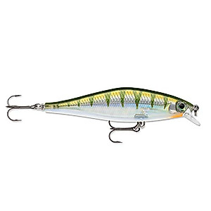 Rapala SDRS09 Shadow Rap Shad Lure (3.5-Inch, 0.3oz, Yellow Perch)