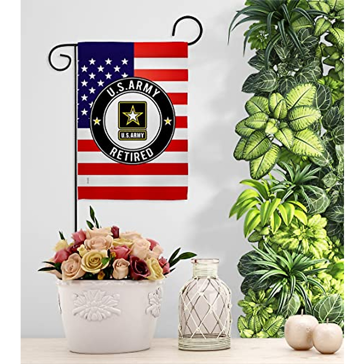 US MILITARY United State Army Garden Flag Armed Forces Rangers American Military Veteran Retire House Decoration Banner Small Yard Gift Double-Sided, Made in USA