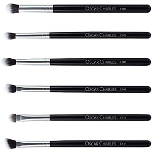 Oscar Charles 17 Piece Professional Makeup Brush Set: Make up brushes with Case, Beauty Blender, Brush Cleaner, Product Guide and Gift Box