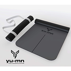 YU-MN Pro Non-slip Yoga Mat - Eco Friendly Fitness Exercise Mat - With Carrying Strap - Pro Yoga Mats for Women - For Indoor & Outdoor - For Pilates and Floor Exercises - Skid & Tear Free