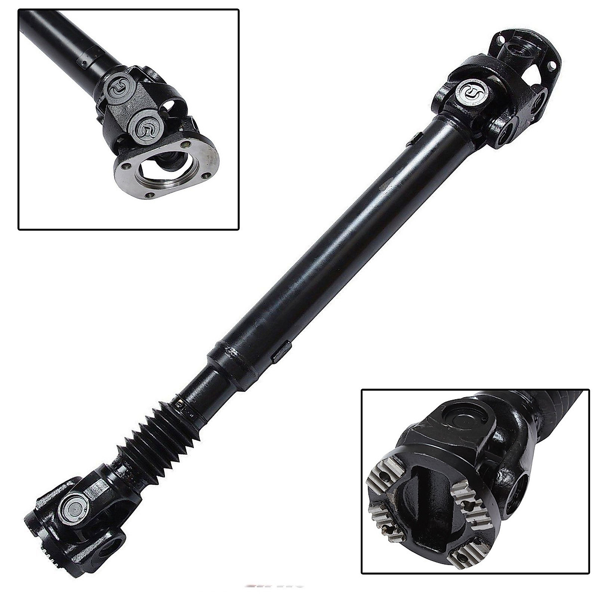 Front Drive Shaft Prop Shaft Driveshaft Assembly HD Compatible with 2003-2013 Ram 2500 3500 Diesel Replaces OE# 52123326AB