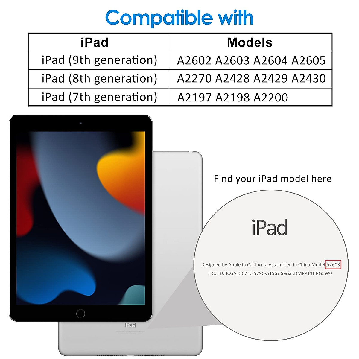 JETech Screen Protector for iPad (10.2-Inch, 2021/2020/2019 Model, 9/8/7 Generation), Tempered Glass Film, 2-Pack