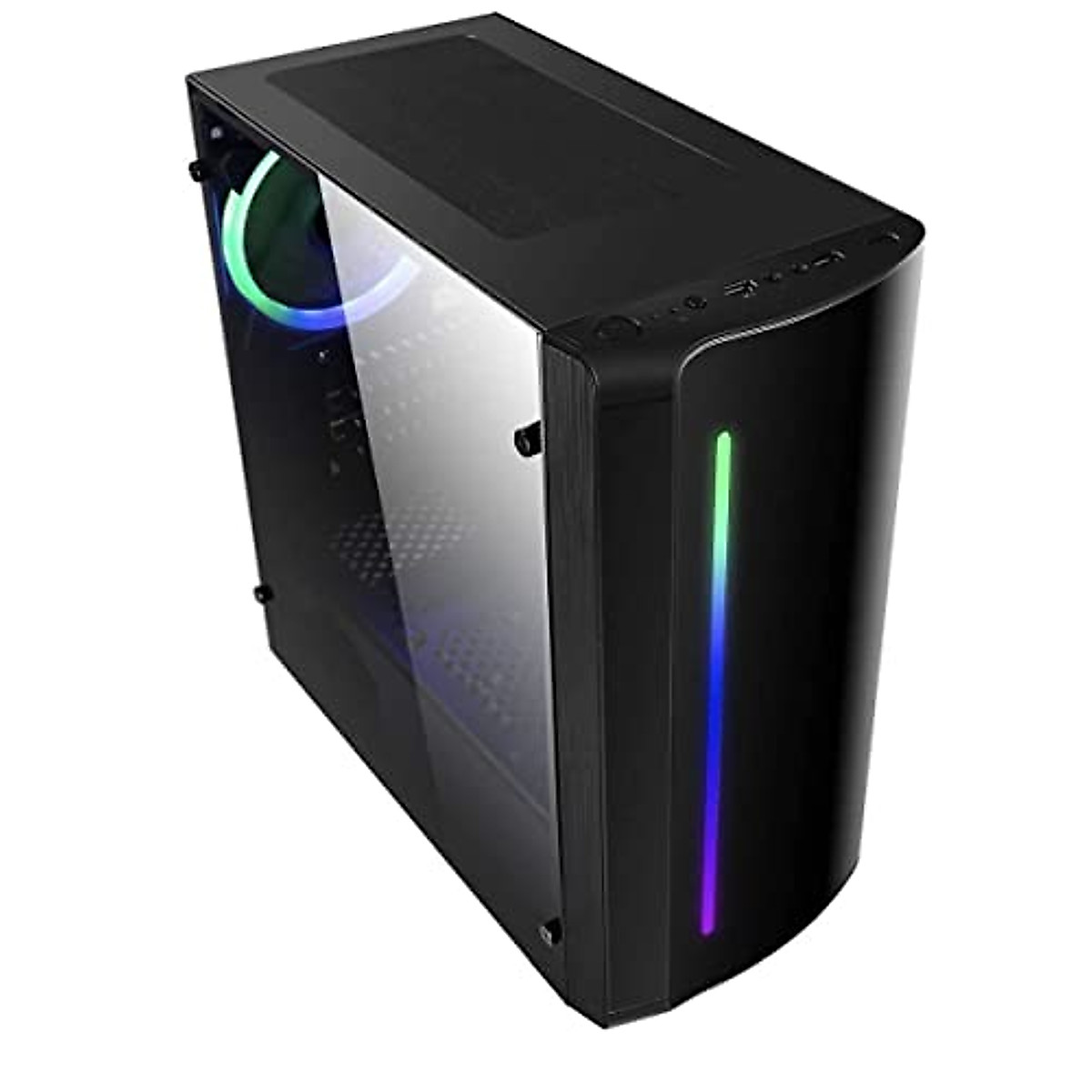 Palicomp Fast Gaming PC Bundle Quad core i5 16GB RAM 1TB GT730 19 Inch Monitor, Gaming Headphones, & RGB Gaming Keyboard with Mouse