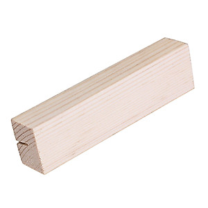 RDEXP 10x2.7x1.8cm Pine Wood Postcard Card Holder Wood Table Numbers Party Wedding Table Name Card Holder Pack of 10