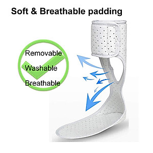 Furlove Medical AFO Foot Drop Brace Ankle Foot Orthosis - AFO Drop Foot Orthosis for Men & Women Stroke, MS, Hemiplegia Foot Drop, assist Walking Easier and Better (Large, Left)