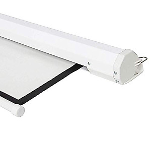 FMOGE Portable Folding 84 Inch 16:9 Manual Pull Down Projector Indoor Outdoor Projection Screen Home Theater Movie