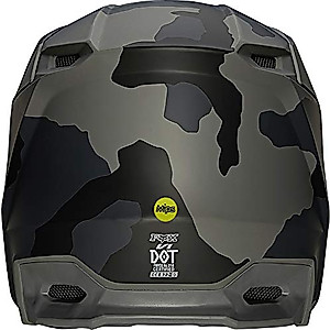 Fox Racing Youth V1 Core Motocross Helmet, Trev Black Camo, Small