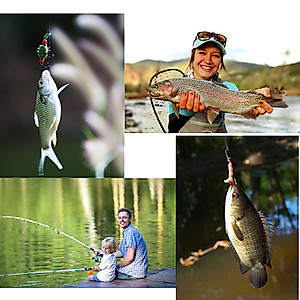 U/D 27/79 /117 PCS Fishing Hooks Lures Baits Tackle Including Crankbaits, Spinnerbaits, Plastic Worms, Jigs, Topwater Lures, Tackle Box and More Fishing Gear Lures Kit Set (117)