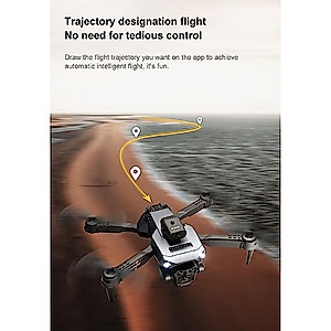 Foldable FPV Drone, 4K HD Aerial Photography Obstacle Avoidance Quadcopter Vertical Shooting RC Airplane, with 4 Way Induction Detection, 50X Zoom