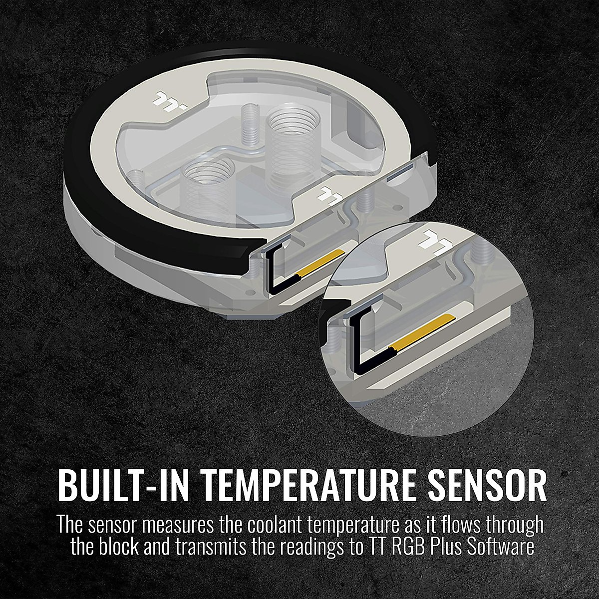 Thermaltake Pacific W7 Plus 16.8 Million RBG Color Software Enabled (TT RGB Plus/Alexa/Razer Chroma) AMD/Intel (LGA 1200) Built-in Temp Sensor CPU Water Block CL-W279-CU00SW-A