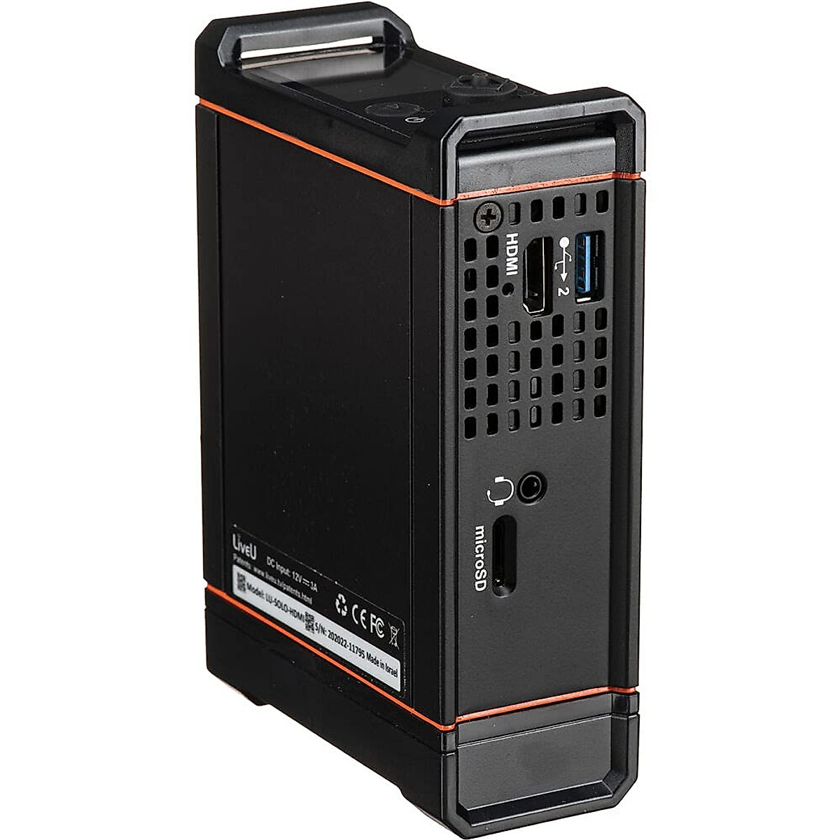 LiveU Solo HDMI Wireless Live Video Streaming Encoder Bundle with MDR7506 Headphones + 32GB Extreme microSD Card + Ethernet Cable + HDMI Cable + Cable Ties + Deluxe Cleaning Kit + More