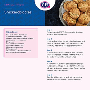 C&H Premium Pure Cane Granulated Sugar, 4 LB Bag (Pack of 2)