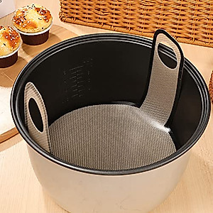 Tofficu Glass Fiber Baking Mats for Dutch Oven Bread Baking Non- Stick Dough Bread Sling Baking Mat Long Handles Sling Baking Mat for Transfer of Dough