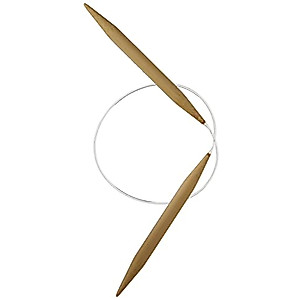 Clover Takumi Bamboo Circular 16-Inch Knitting Needles, Size 11