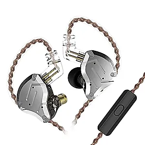 KZ ZS10 Pro 4BA+1DD in Ear Monitor Earphone 5 Driver HiFi Metal Earbuds Headphone Noise Cancelling IEM Earphone with 2 Pin Detachable Cable