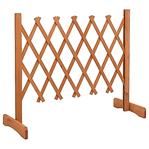 CUMYZO Garden Fence,Resizable Garden Panel No Dig Fence Dog Panels Retractable Fence Outdoor Garden Fencing for Yard Temporary Fence Folding,Outdoor Portable Yard Fence