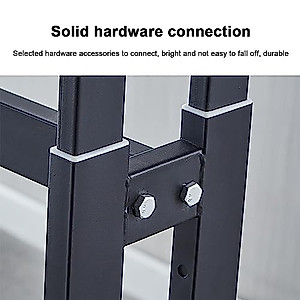 SXFYWYM Floor-Standing Metal Garment Rack, Clothes Shelves Heavy Duty Black 6 Way Rack, Adjustable Lifting Retail Clothing Rack Hanging Clothes Racks, Rack for Hanging Clothes Retail Display