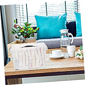 Hohopeti Bed Storage with Lid Capacity Storage Bin Stackable Lidded Container Organizer Box for Home Office