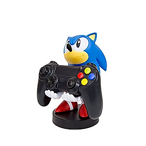 Exquisite Gaming: Sonic - Mobile Phone & Gaming Controller Holder, Sonic The Hedgehog Device Stand, Cable Guys, Sony Licensed Figure