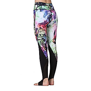tom+alice Stretch Printed Yoga Pants for Women Girl Solid Color High Waisted Athletic Outdoor Golf Leggings