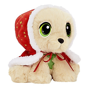 Little Tikes Rescue Tales Holiday Pup- Santa's Helper Soft Plush Stuffed Animal, Adoption Tag & Certificate, Doghouse Playset for Kids, Toys for Girls Boys Ages 3 4 5+