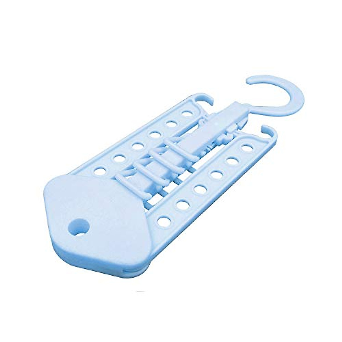 ONEYUE Magic Clothes Hangers, Foldable Dual Hanger Closet Organizer Space Saving Hangers for Clothes Shirts Sweaters Coat Drying Rack (Blue)