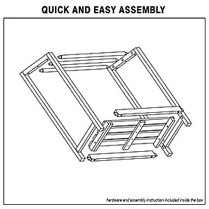 Cambridge Casual Indonesian Estate Freestanding Towel Rack with Shelf, Natural Teak