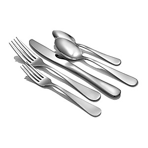 Liberty Tabletop Satin Annapolis 45 Piece Flatware set for 8 Made in USA