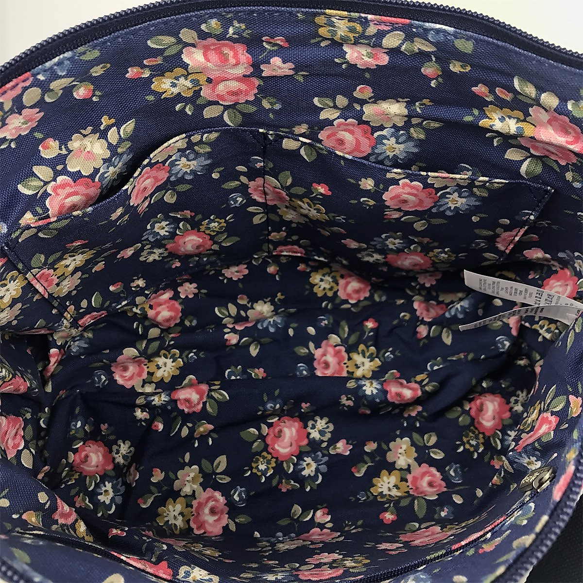 Cath Kidston Matt Oilcloth The All Day Bag Crossbody Handbag Latimer Rose Colour Navy