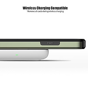 Nvollnoe for iPhone 13 Mini Case with Card Holder Heavy Duty Protective Dual Layer Shockproof Hidden Card Slot Slim Wallet Case for iPhone 13 Mini for Men&Women(Green)