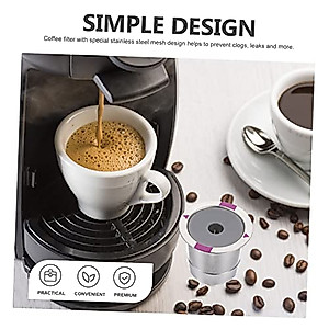 SHOWERORO Stainless Steel Espresso Tea Dripper Coffee Filter Reusable Coffee Capsules Filters Coffee Accessories Refillable Capsule Cup Coffee Capsules Reusable
