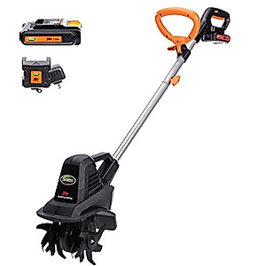Scotts Outdoor Power Tools TC70020S 20-Volt 7.5-Inch Cordless Garden Tiller Cultivator, (2AH Battery & Fast Charger Included)