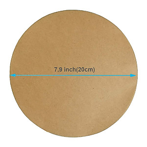 200pcs 8 Inch Parchment Paper Rounds for Air Fryer Unbleached Baking Paper for Oven Nonstick Uses for Baking Cookies, Bread, Meat, Pizza, Toaster Oven