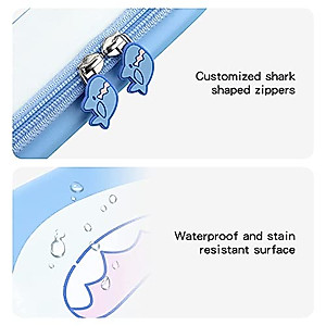 GeekShare Cute Carry Case Compatible with Nintendo Switch/Switch OLED - Portable Hardshell Slim Travel Carrying Case fit Switch Console & Game Accessories -- Shark