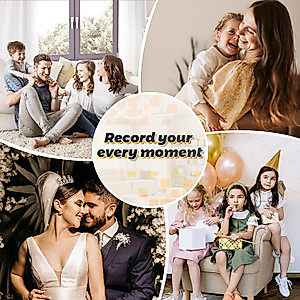 Popotop Scrapbook Photo Album,8x8in 80Pages DIY Hardcover Kraft Photo Album with Display Picture Window,Personalized Blank Memory Book for Family, Wedding,Guest Book,Anniversary